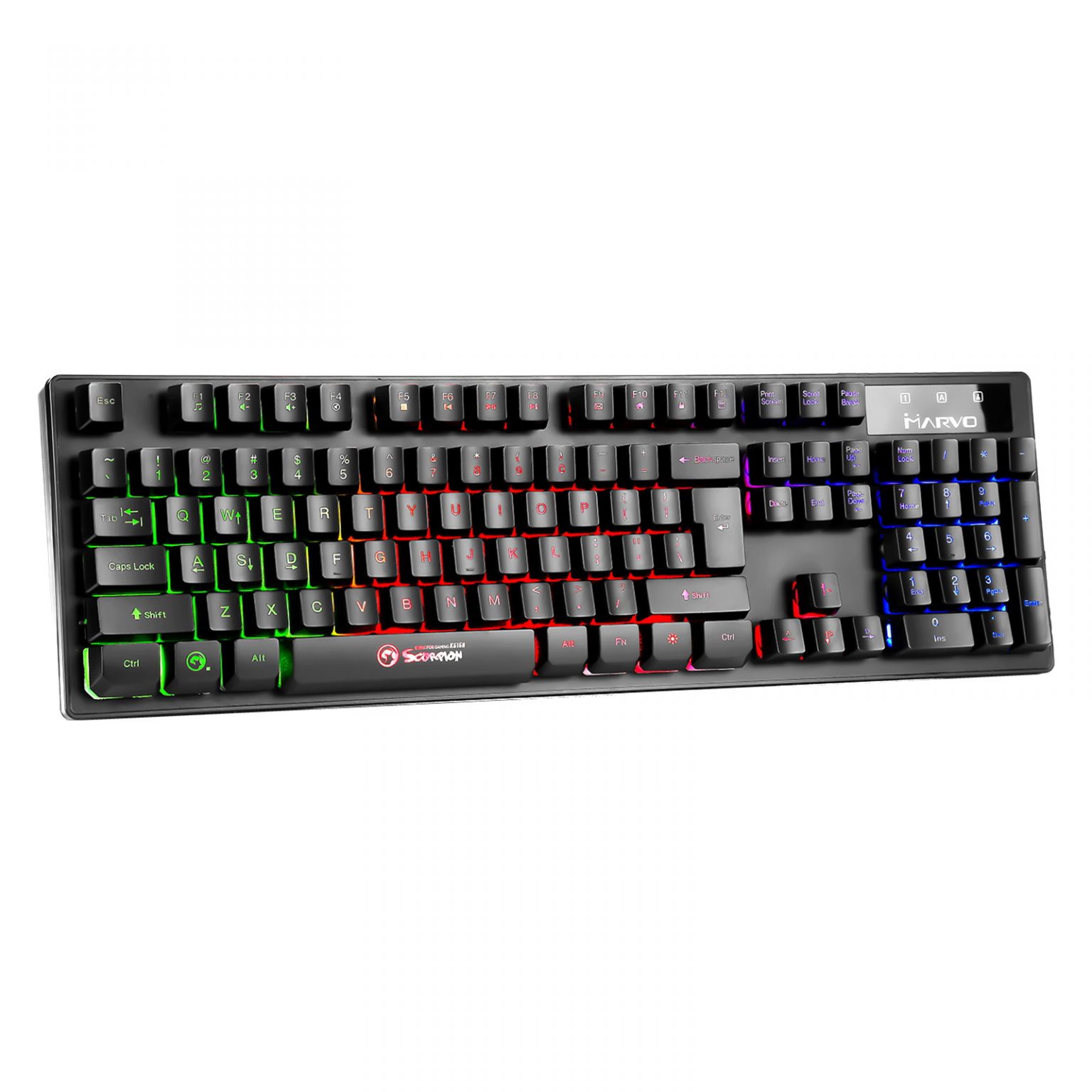 Marvo Scorpion K616A 3 Colour LED USB Gaming Keyboard Marvo Scorpion K616A 3 Colour LED USB Gaming Keyboard